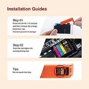 ejet Compatible 902XL Ink Cartridges Replacement for HP 902XL 902 XL HP 902 Ink Cartridges (Newest Chip) for HP Officejet Pro 6968 6978 6962 6958 6954 6960 (1 Black 1 Yellow 1 Magenta 1 Cyan, 4 Pack)