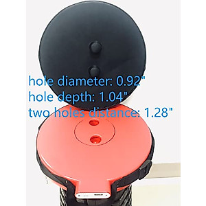 Telescopic Stool Cushion with Memory Foam (Pure Black) YUETNT WOD