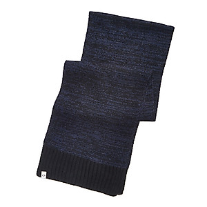 Alfani Mens Knit Reversible Winter Scarf Navy O/S