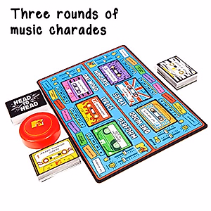 Big Potato MTV Game, The Music Throwback Party Quiz Board Game, for Adults and Teens Ages 14 and up