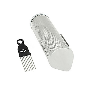 Mowind Stainless Steel Metal Guiro Percussion Instrument Musical Training Tool with Scraper