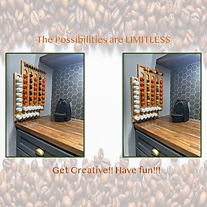 Kaizen Kreations Coffee Station Coffee Bar Accessories Compatible as K Cup Holder, Nespresso Pods Holder (Vertuo & Original), Keurig Pod Holder, Kcup Coffee Pods Holder (Nespresso Vertuo - (2-Pack))