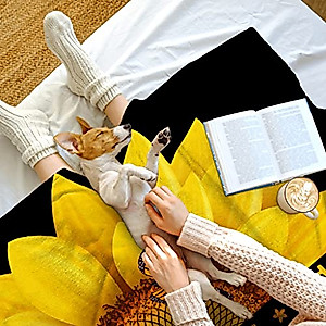 YOYICU Sister Gifts Blanket,Sisters Gifts from Sister,Sister Birthday Gifts from Sister,Gifts for Sisters from Sisters Graduation Mothers Day Sunflower Throw Blanket 50”x60”