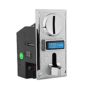 Multi Coin Acceptor, 6 Kinds of Different Coins Selector Acceptor, High Accuracy, Anti-Phishing, Anti-Mixed Coin, for Vending Machines, Game Machine, etc