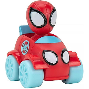 VORAGA Marvel's Spidey and his Amazing Friends SNF0046 10-Pack-2” Mini Vehicle Assortment Including, Ghost Spider, Miles, Hulk, and More-Toys Featuring Your Friendly Neighbourhood Spideys, Multi