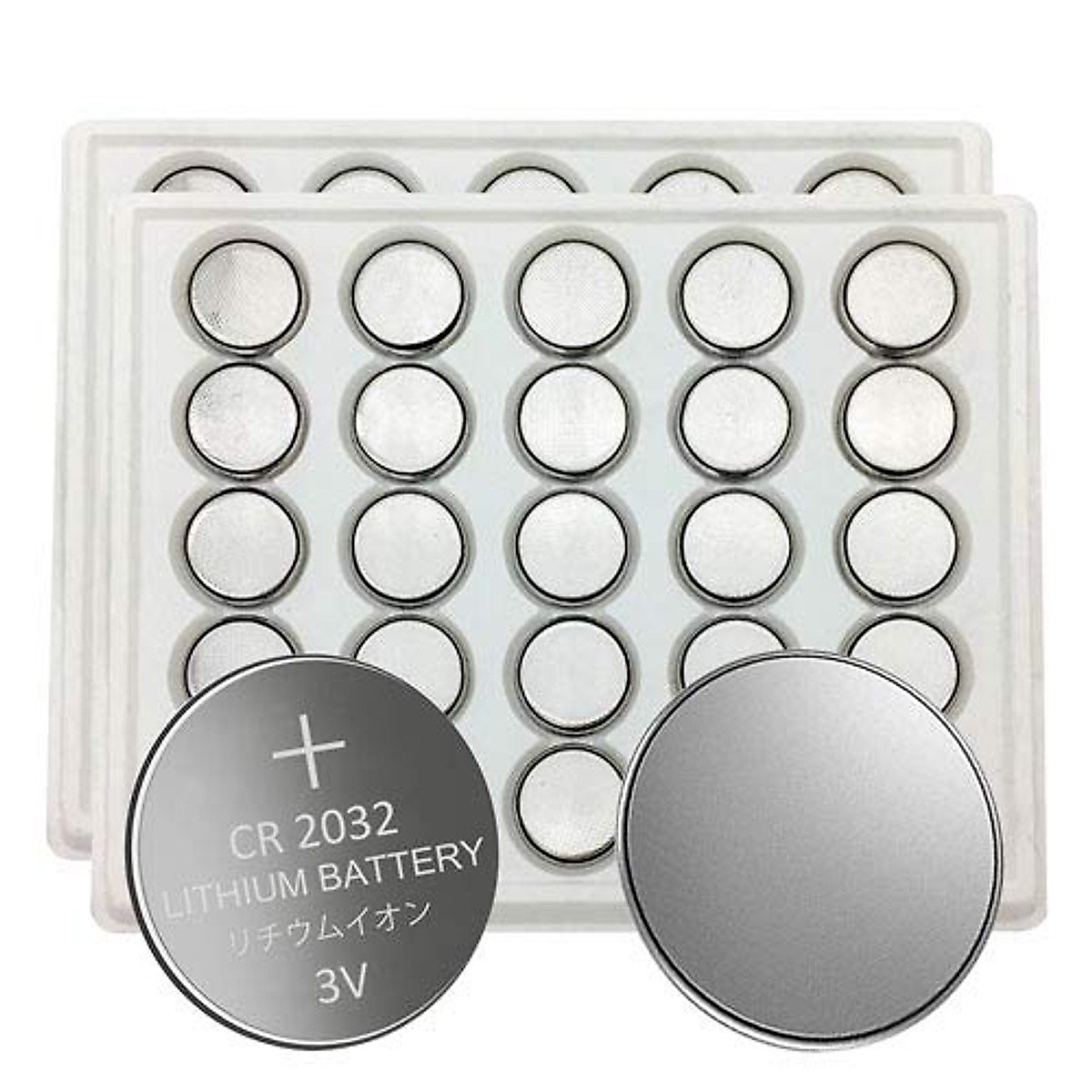 MJKAA ECR2032 3V Lithium Coin Cell Battery CR2032 (100 Pack)