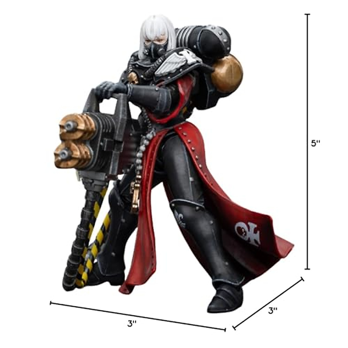 HiPlay JoyToy Warhammer 40K Collectible Figure: Adepta Sororitas Retributor with Heavy Flamer 1:18 Scale Action Figures JT8131 (Heavy Flamer JT8131)