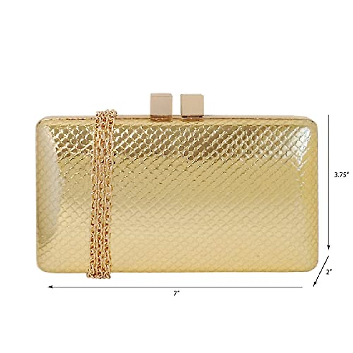 Metallic material Box Clutch, gd4