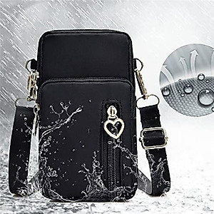 Mobile Phone Purses Bag, Cellphone Crossbody with Shoulder Strap,Waterproof Crossbody Phone Wallet Case, Outdoor Sweat-Proof Running Armbag, Crossbody Bag Gym Fitness Cell Phone Key Holder