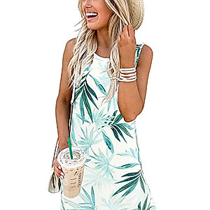 ANRABESS Women's Sleeveless Summer Loose Floral Print Maxi Dresses Casual Long Dresses with Pockets A19zhuyelv-M