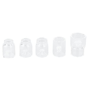 Welding Nozzle, Qiilu Welding Nozzle, 31Pcs/Set Ceramic Welding Nozzle Torch Gas Lens Welder Tip with Glass Cup Tip for WP‑17/18/26