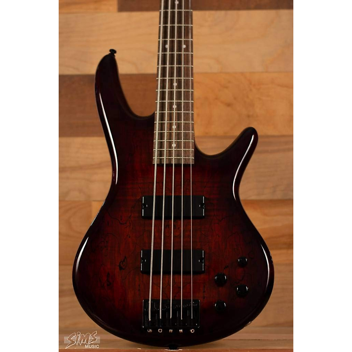Ibanez 5 String Bass Guitar, Right, Brown (GSR205SMCNB)