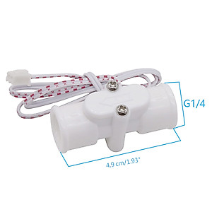 JinGuoZiLP Compact- Flow Sensor G1/4" Liquid Water Flow Sensor Flowmeter Water Flow