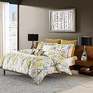 INK+IVY Nadia Dot Mid Century Modern Cotton Oblong Decorative Pillow Sofa Cushion Lumbar, Back Support, 12"x18", Metallic Embroidery Gold/White