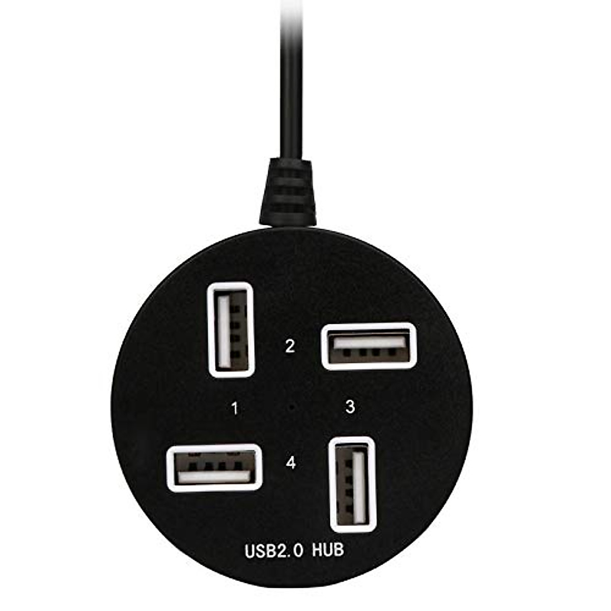 Lysee USB Cables - HL 2017 USB 2.0 High Speed 4 Port Splitter Hub Adapter for PC Computer Laptop oct17 - (Color: Black, Length: 57cm)