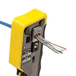 Klein Tools VDV826-762 Pass-Thru Modular Data Plug, RJ45 CAT5e, Gold Plated, Pass Through Connectors 200-Pack