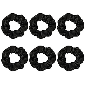 Scrunchies Hair Ties Satin Silk - Hair Bands Scrunchy for Thick Curl Hair No Crease Hair Accessories for Women Soft Hair Tie Ponytail Holder No Hurt Your Hair