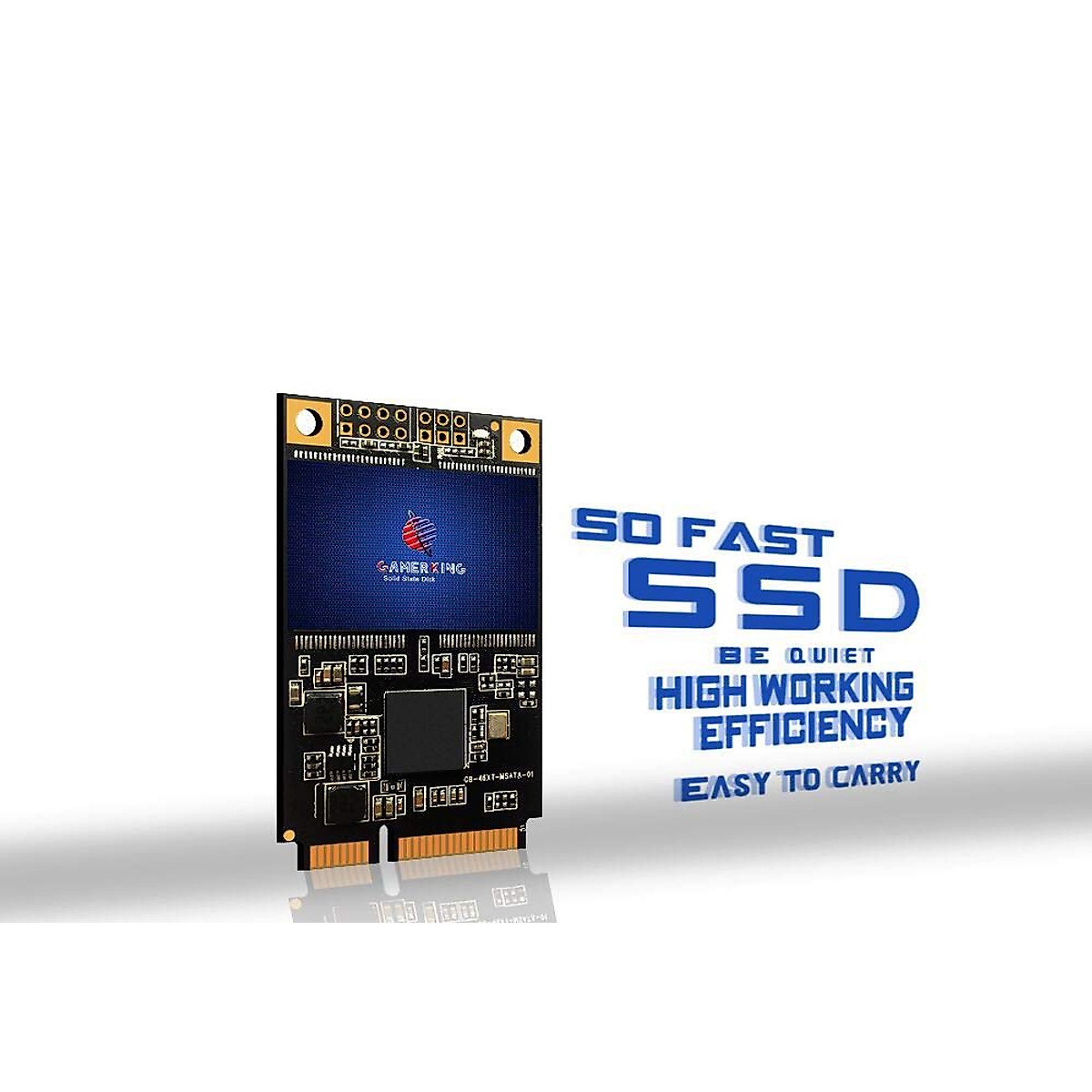 Gamerking SSD msata 500GB Internal Solid State Drive High Performance Hard Drive for Desktop Laptop SATA3 6Gb/s Mini PC(500GB, Msata)