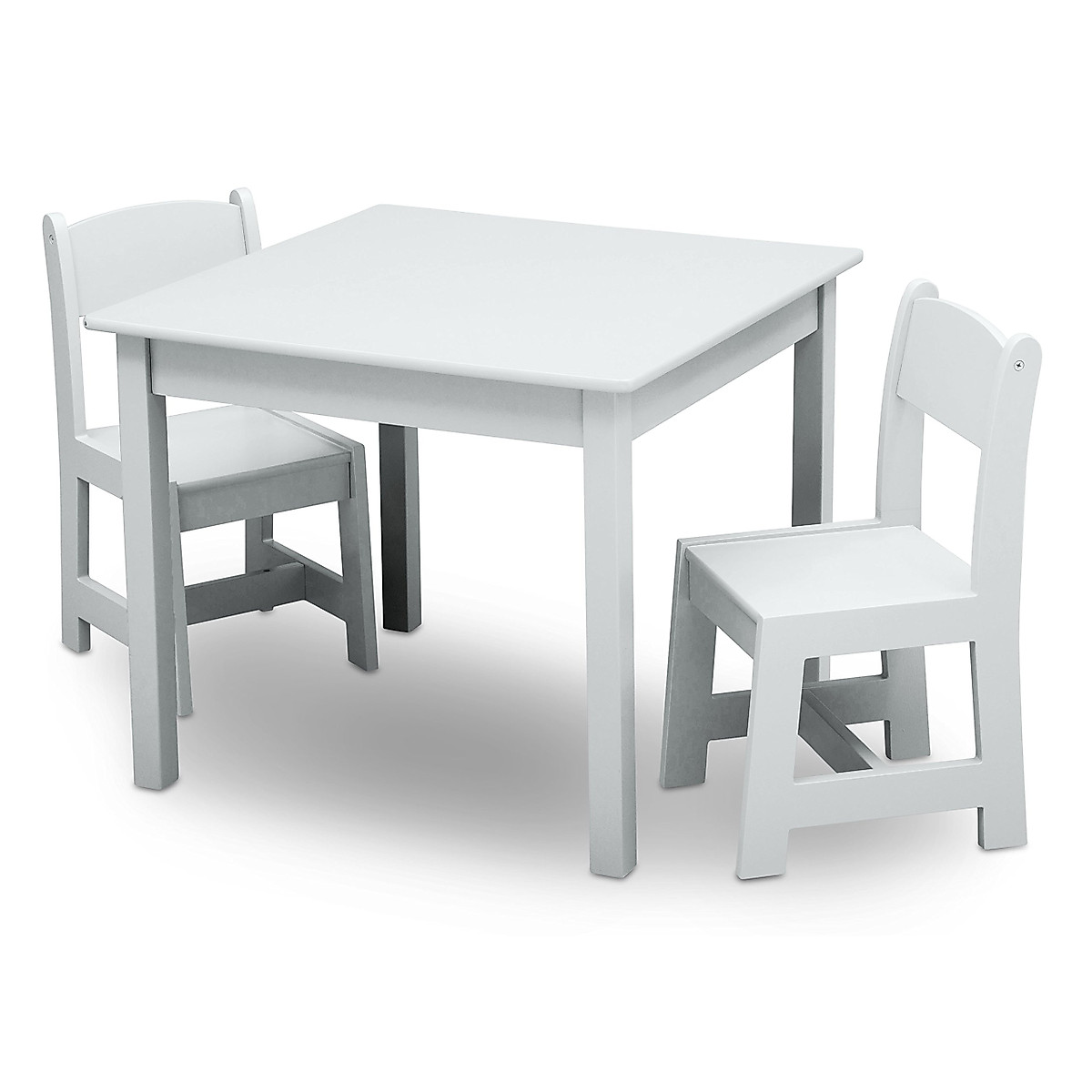 Delta Children MySize Kids Wood Table and Chair Set (2 Chairs Included) - Ideal for Arts & Crafts, Snack Time, Homeschooling, Homework & More - Greenguard Gold Certified, Mint