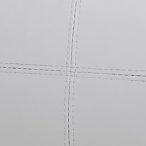 ULUYYUC Sectional Sofa,L-Shaped Leather Parlor Sofa Modern Sofa Guest Sofa with Chaise Suitable for Living Room Apartment Home Office 3-Seater Artificial Leather White