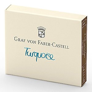 Faber-Castell Graf von 6 ink cartridges Turquoise 141110