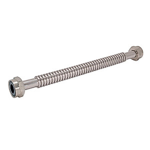 Eastman 0447518 Flexible Stainless Steel Corrugated Water Heater Connector, 1-Inch FIP X 1-Inch FIP, 12-inch Length