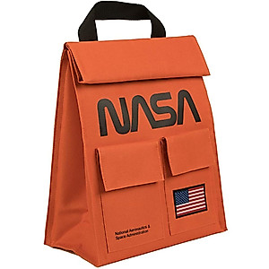 Bioworld NASA orange insulated tote Lunch Bag