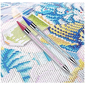 Diamond Painting Pens, 2Pack, No Wax Needed, Diamond Art Pen/Tools, Self-Stick Drill Pen, Specialty Design 5D DIY Painting with Diamonds Accessories Kits by DPG-The Diamond Painting Group
