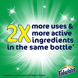 Fabuloso Multi-Purpose Cleaner, 2X Concentrated Formula, Spring Fresh Scent, 56 oz