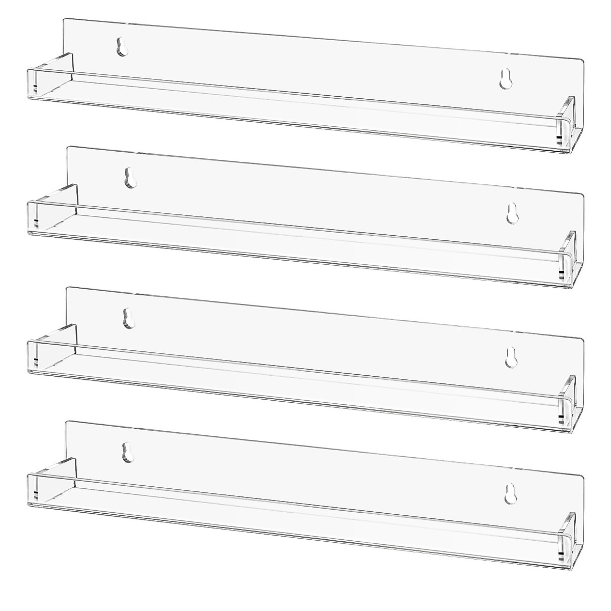 Vowcarol Clear Paint Organizer Wall-Mount, Miniature Paint Holder, Paint Rack Organizer, Craft Paint Organizer Rack