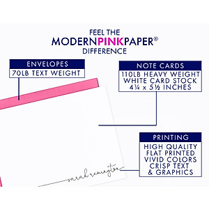 Elegant Personalized Stationery for Women, Personalized FLAT OR FOLDED Note Cards with Envelopes, Script Style, Your Choice of Colors and Quantity