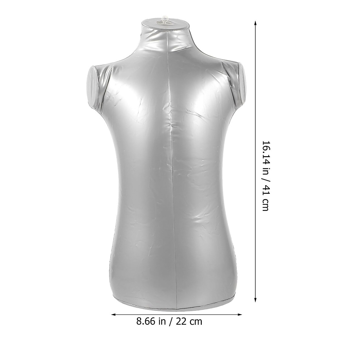 Healifty Plastic Hangers Inflatable Mannequin Half Body Armless Torso Shirt Dress Form Display Dummy Model Blow up for Clothes Display Retail Body Display Inflatable Costume