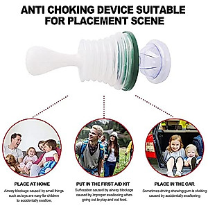 Choking Emergency Device Rescue Device, CPR Training Suction Anti Choking Device CPR for Kids and Adults -Portable Suction Anti Kit Choking First Aid Anti Choking Device First Aid Device (1PC/Yellow)