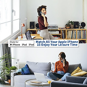 【MFi Certified】iPhone 15 Charger Fast Charging, Assrid 3Pack 20W USB-C Power Type-C Wall Charger Block+6FT USB-C to USB-C Charge Cable for iPhone 15/15 Plus/15 Pro/15 Pro Max/iPad Pro/Air/Mini/AirPods