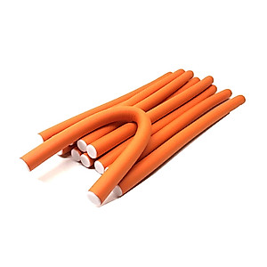 1/2” Diameter 9.5" Length Twist-flex Hair Roller Curling Rods – 12 Pack