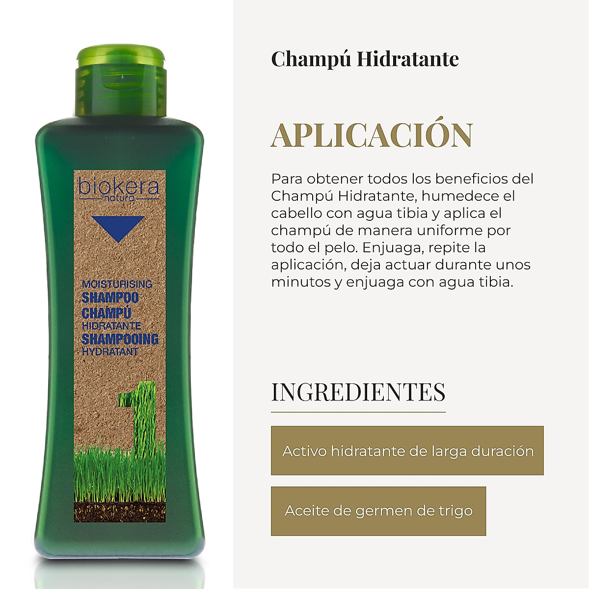 Salerm Biokera Natura Moisturizing Shampoo 10.8oz