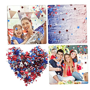 1 Independence Day Confetti Independence Day Party Confetti Plastic Confetti Table Scatter Confetti Glitter Confetti Decor Decorative Confetti Tabletop Decor Glitter Confetti