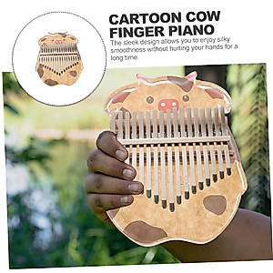 EXCEART 1pc Finger Piano Childs Piano 17 Keys Thumb Clear Thumb Piano Hand Bells Chimes Knock Thumb Pianos Marimbas Instrument African Kalimba Kids Piano Acrylic Percussion Stainless Steel