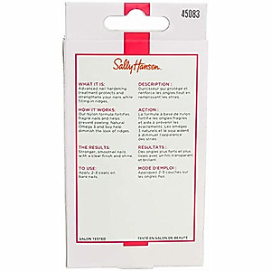 Sally Hansen Advanced Hard As Nails Nail Strengthener, Clear (Pack of 4)