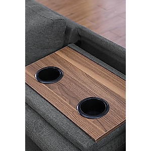 Devion Furniture EZO Sofas, Dark Gray