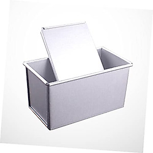 UPKOCH 1pc Mini Pan Aluminum Loaf Pans Mini Toast Bread Loaf Tin Toast with Cover Broiler Pan for Oven Kitchen Supplies Baking Tray Household Baking Plate Mold Baking Mold Bakeware Pie
