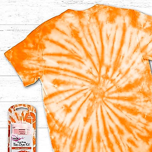 Tulip One-Step Tie-Dye Kit, Vibrant Colors for Fabric 4 fl oz, Orange