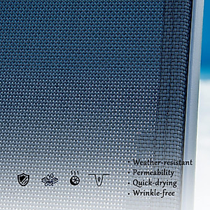 Domi Patio 3 Pieces Textilene Chaise Lounge Set with Side Table Outdoor,Adjustable Back&Pillow for Yard,Garden,Sunbathing,for All Seasons,Grey