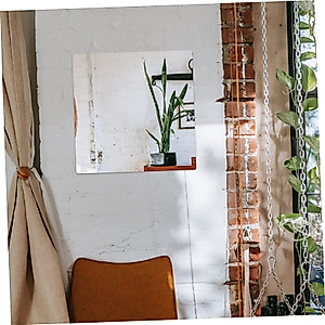 Holibanna Full Body Mirror 4pcs Acrylic Tile Decals Lasting Acrylic Sticker Reflective Sticker Specular Wall Sticker Round Mirror Acrylic Mirror Wall Sticker 15c Tile Stickers