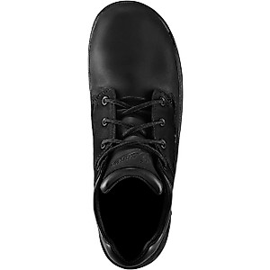 Danner 3" Caliper Aluminum Toe Work Boots for Men - Low-Top Full-Grain Leather Upper with Safety Toe, Comfort Cushioning, and Traction Heel Outsole, Black Hot - 12 EE