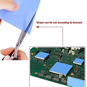 Create idea 18Pcs Thermal Pad Set, Assorted 3-Sized 0.5 1 1.5mm in Thickness for Motherboard Module Chipset Conductive Cooling