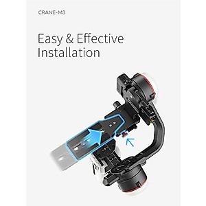 Zhiyun Crane M3 Handheld 3-Axis Camera Gimbal Stabilizer, Gimbal Stabilizer for Mirrorless Camera, Gopro, Action Camera, Smartphone