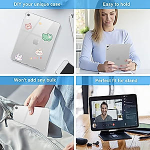 BAMCOO Clear Case for iPad 10th Generation 2022 - 10.9 inch Compatible iPad 10th Gen - Transparent Protective Shockproof TPU Gel Silicone Back Cover
