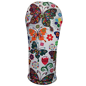 Mosaic Butterflies Driver 460cc Club Headcover Handmade by BeeJos