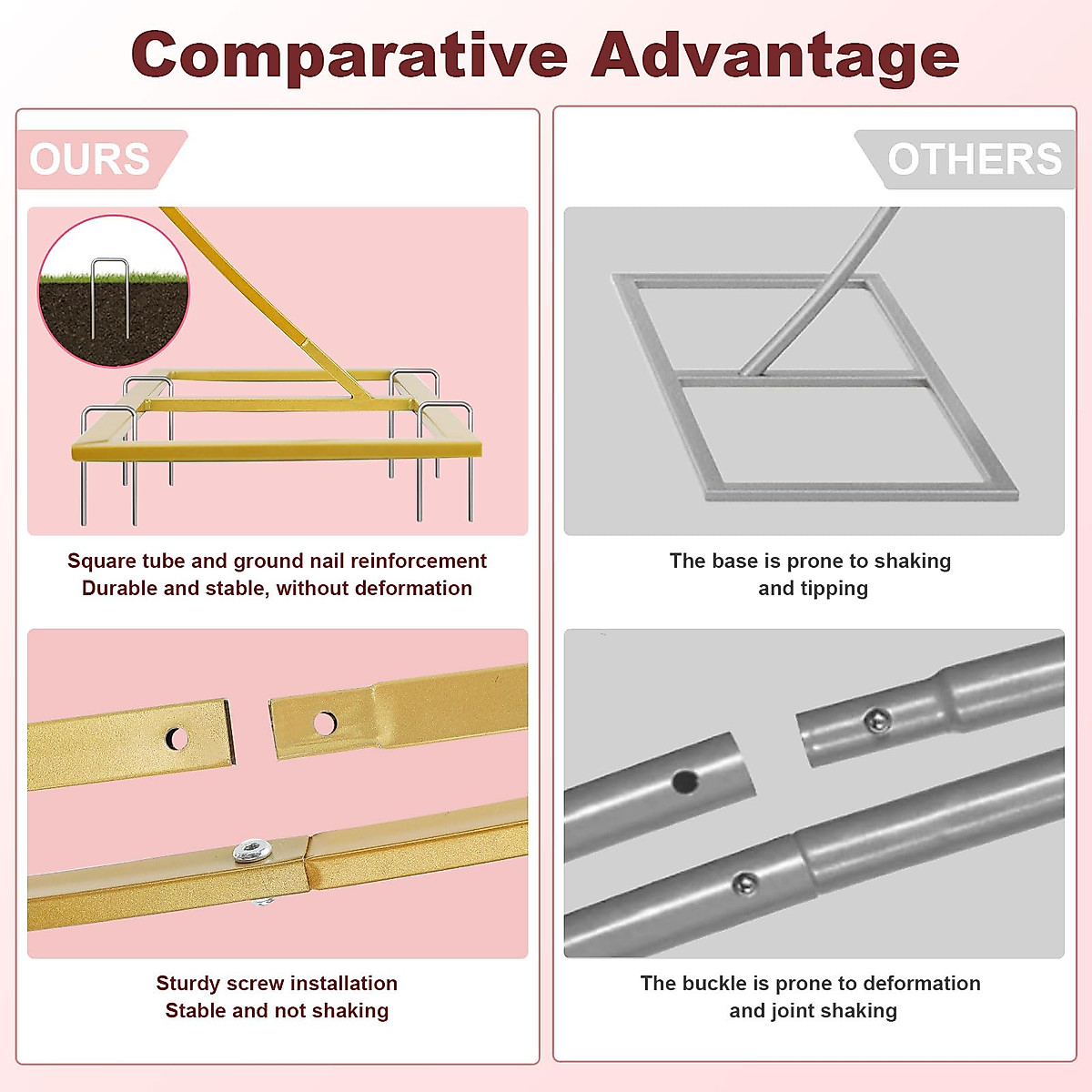 Fikowo Metal Balloon Arch, Round Arch Backdrop Stand 8 FT(2.5M) Large Golden Circle Arch Frame with Base for Birthday, Wedding, Party, and Baby Shower Photo Background Decorations (Gold)